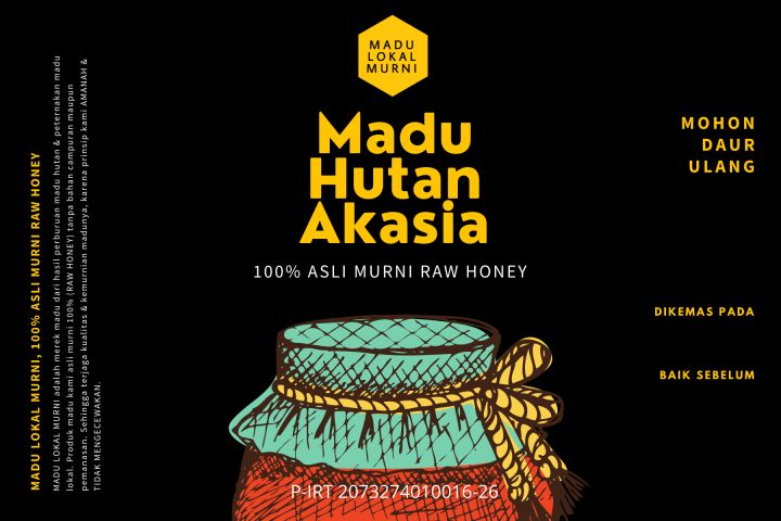 Sticker Madu Hutan Akasia Sumatera | Lazada Indonesia