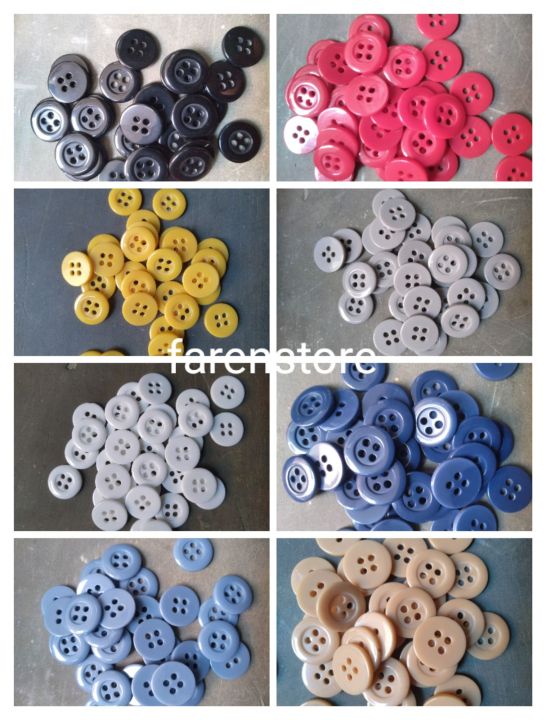 kancing baju dinas ukuran 14mm / 1.4cm isi 100pcs | Lazada Indonesia