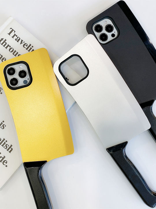 Golden Knife Shaped Phone Case for iPhone 13 pro Max Creative Anti-Fall ...