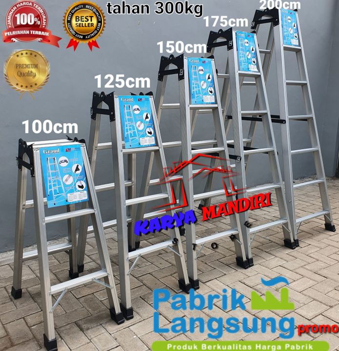GRAND - Tangga Lipat / Tangga Aluminium / tangga lipat Jumbo / 1 M / 1 ...