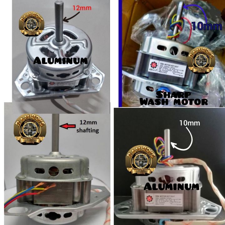 WASHING MACHINE WASH MOTOR ALUMINUM FOR ALL MANUAL WASHINGAC HINE 10mm ...