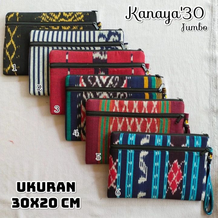 DOMPET JUMBO UKURAN 30×20 CM/ DOMPET KAIN TENUN TROSO RANDOM | Lazada ...