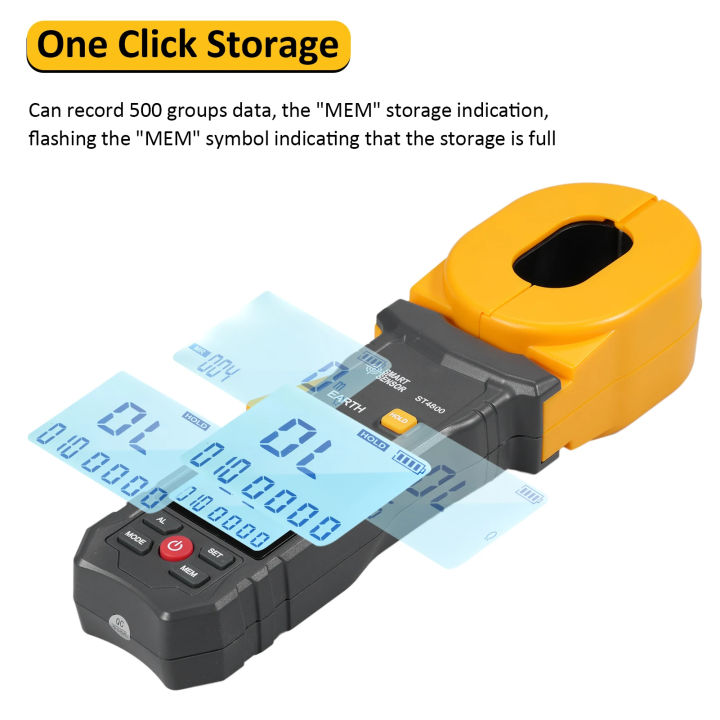 ST4100 ST4800 Clamp type grounding resistance tester Light ning ...