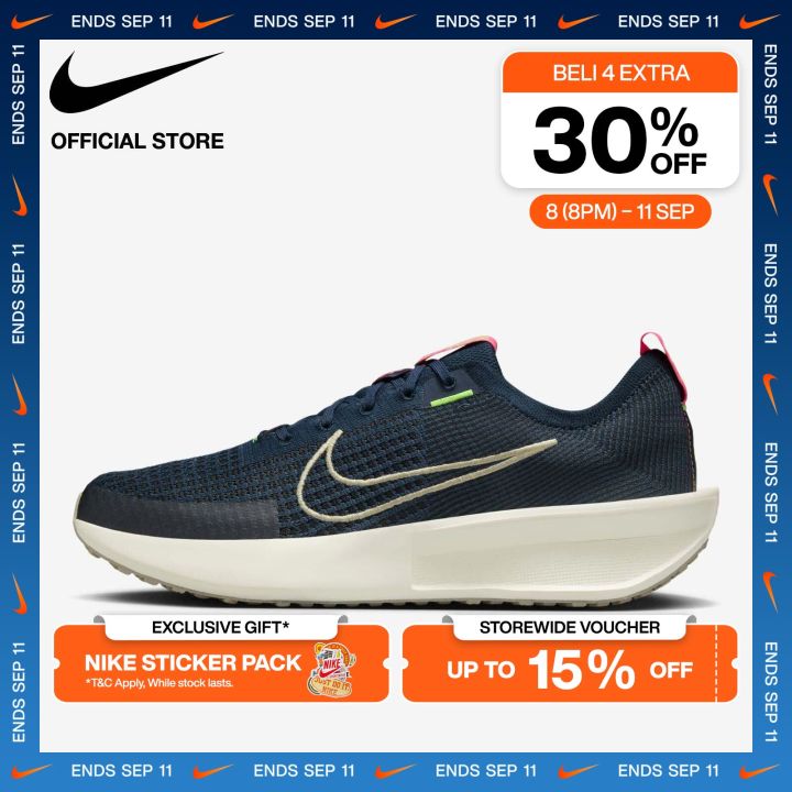 Nike Sepatu Pria Interact Run Road Running - Armory Navy [FD2291-407 ...