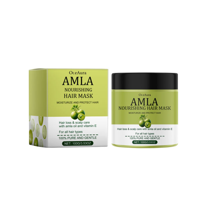 OceAura Amla Hair Mask Improve Damaged Frizz Smooth Hair Strengthen ...