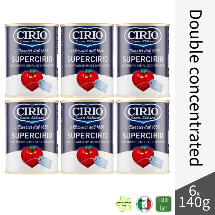Cirio Italian double concentrated tomato paste - Bundle 6x140g | Lazada ...