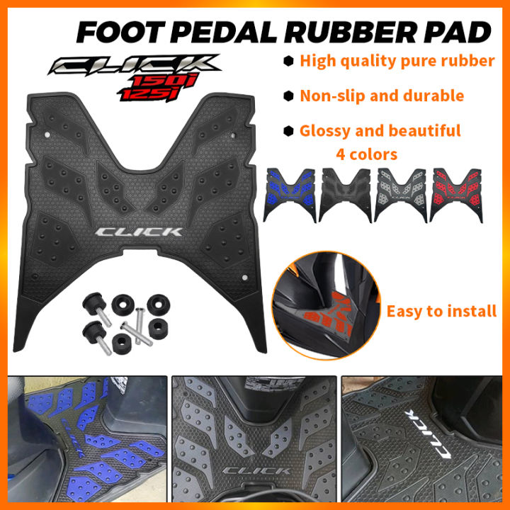 E&M Honda Click V3 125i/150i Footboard Rubber Matting With Bolts For ...