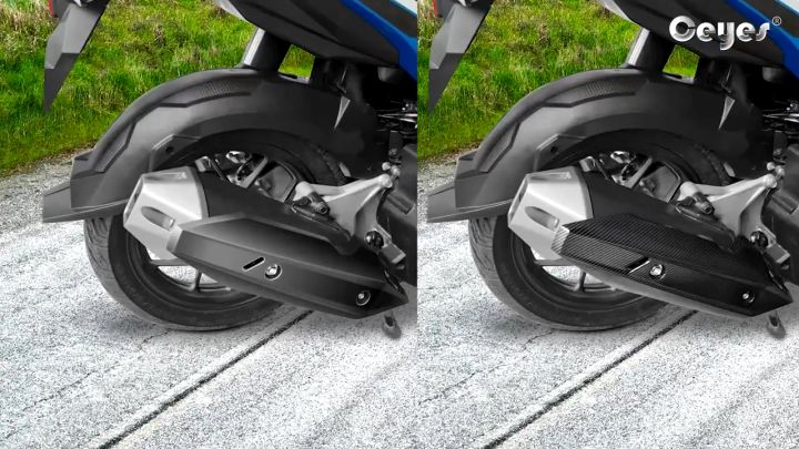 Augety Muffler Cover Heat Guard for Honda Click 125 150 Muffler ...