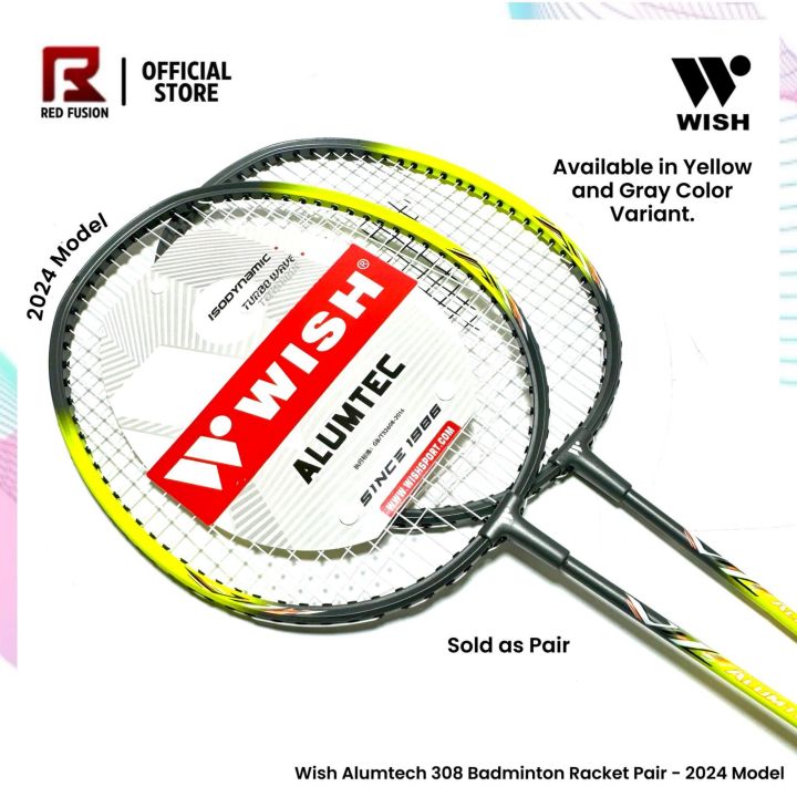 Wish Alumtech 308 Badminton Racket Pair - 2024 Model | Lazada PH
