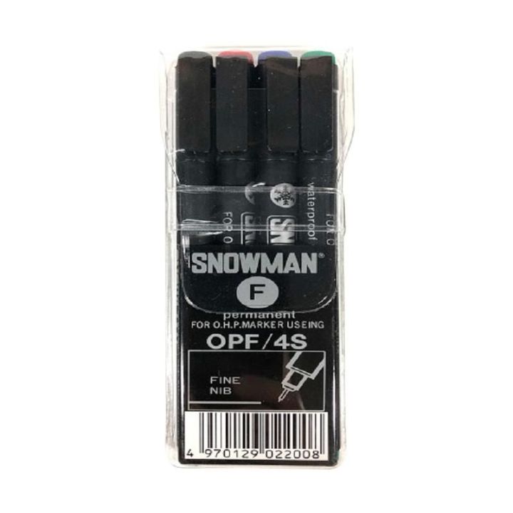 Pulpen / Spidol Snowman OPF/4S 4 Warna Permanen | Lazada Indonesia