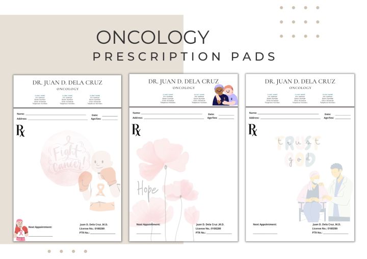 RX PAD, PRESCRIPTION PAD, MEDICAL CERTIFICATES-CUSTOMIZABLE ...