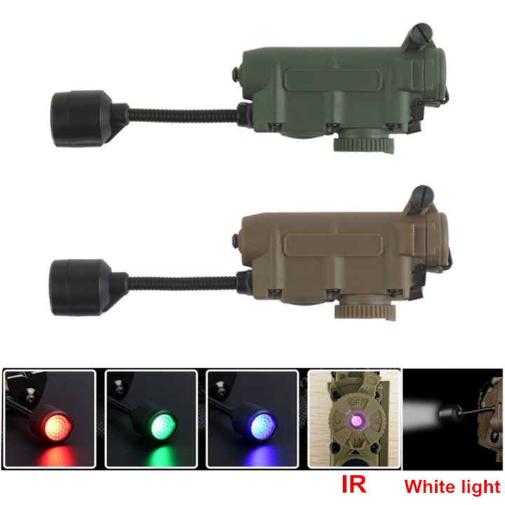 Sidewinder Head Lamp Helmet Strobe Light, Red Green Blue White IR LED ...