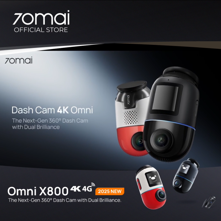 [NEW] 70mai Omni X800 360° Dashcam 4K Resolution | 4G Connectivity | AI ...