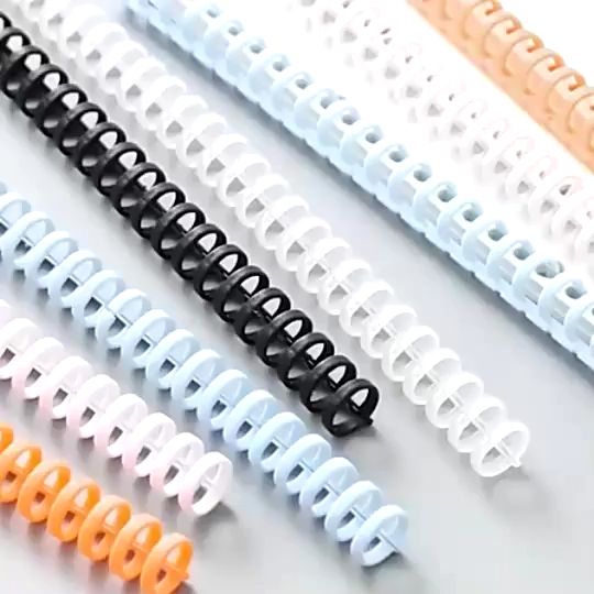 Ring Binder Spiral 30 Lubang DIY Spiral Binder Strip Buku Lingkaran ...