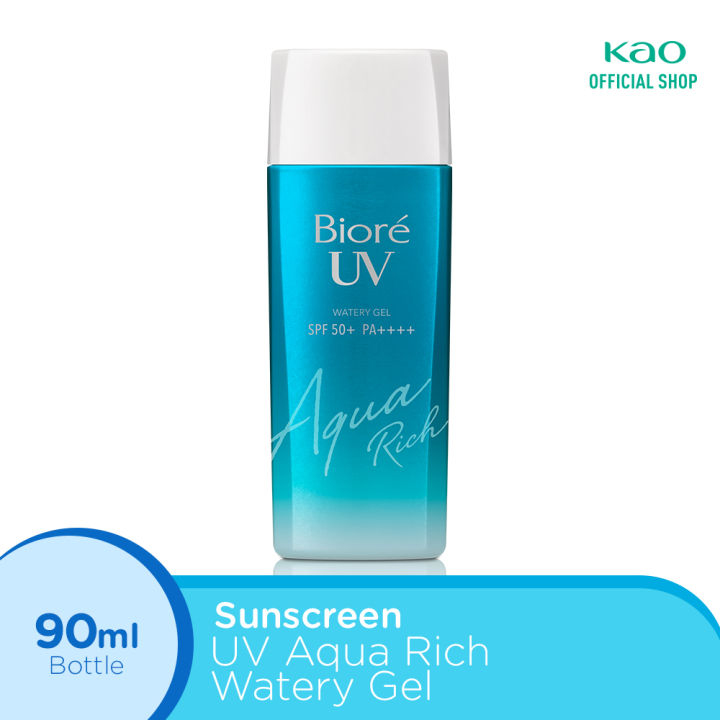Biore UV Aqua Rich Sunscreen Untuk Melindungi Kulit Watery Gel SPF 50 ...