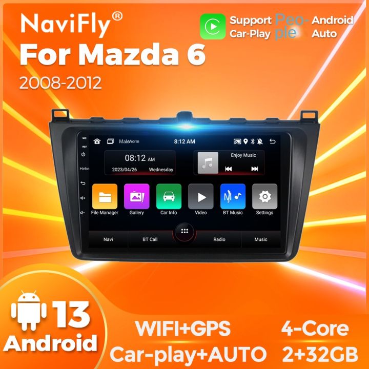 2Din Android Car Radio Multimedia Player Navigation GPS For Mazda 6 II ...