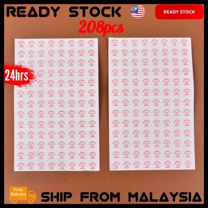 2 Sheets / 208pcs Warranty Void If Damaged Sticker Protection Security ...