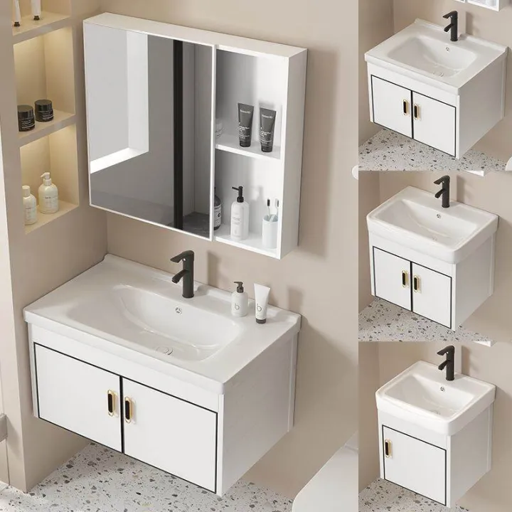 Aluminum Bathroom Cabinet With Mirror bathroom Sink Cabinet Hanging ...