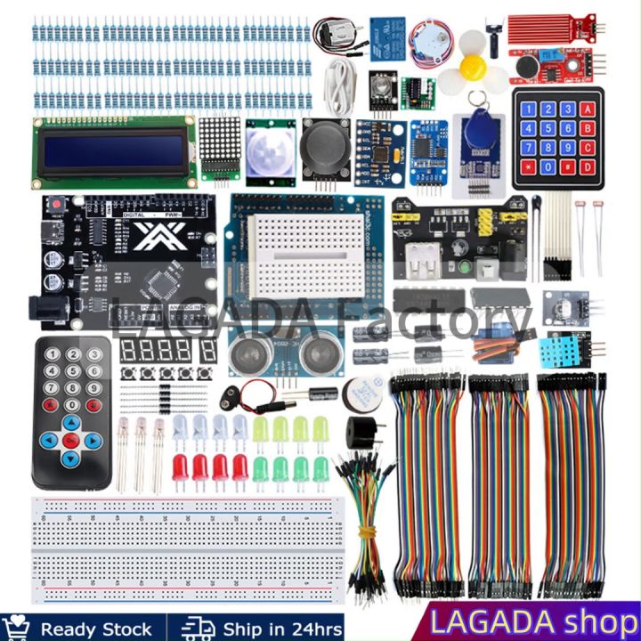 [with Teach pdf]2023 Makerlab Upgraded Starter Kit RFID Uno R3 DIP kit with PDF Manual Lessons ...