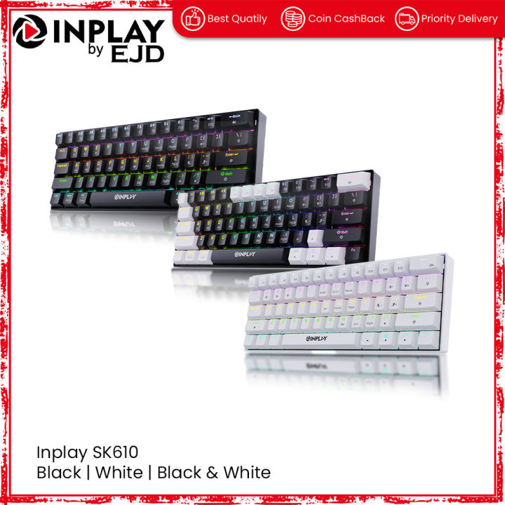 Inplay SK610 Mechanical Keyboard 61 Key, Brown Switch | Inplay by EJD ...