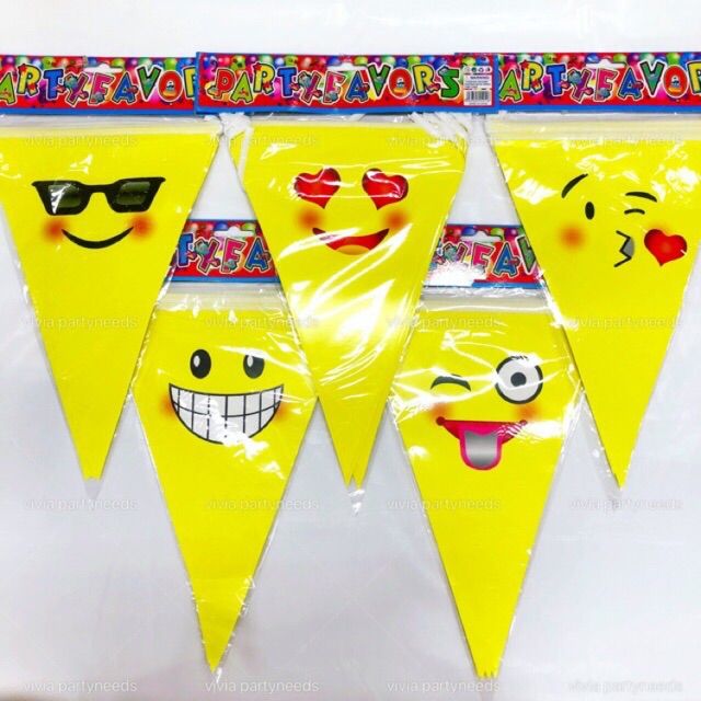 3meter emoji banderitas party flag | Lazada PH