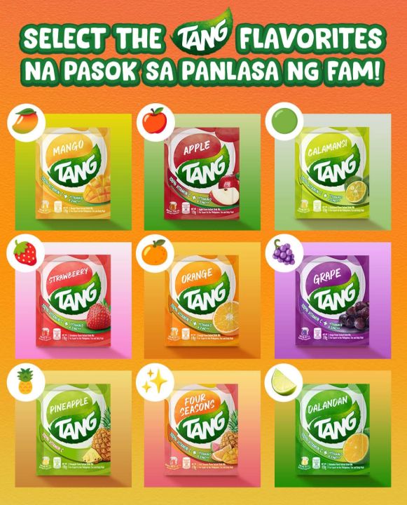 Tang Powdered Juice Drink 19g Sold per 12 sachet | Lazada PH