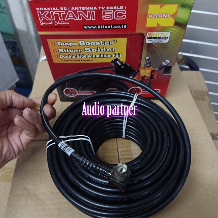 KABEL ANTENA TV KITANI 5C PANJANG 15 METER | Lazada Indonesia