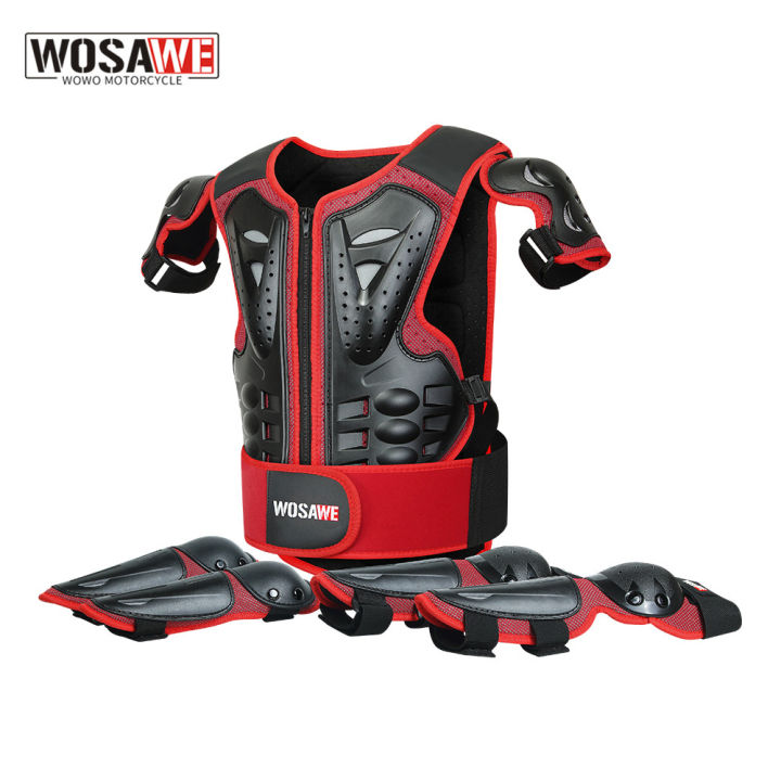 WOSAWE 5-10 years old Kids Full Body Armor motocross outfit Vest Sports ...
