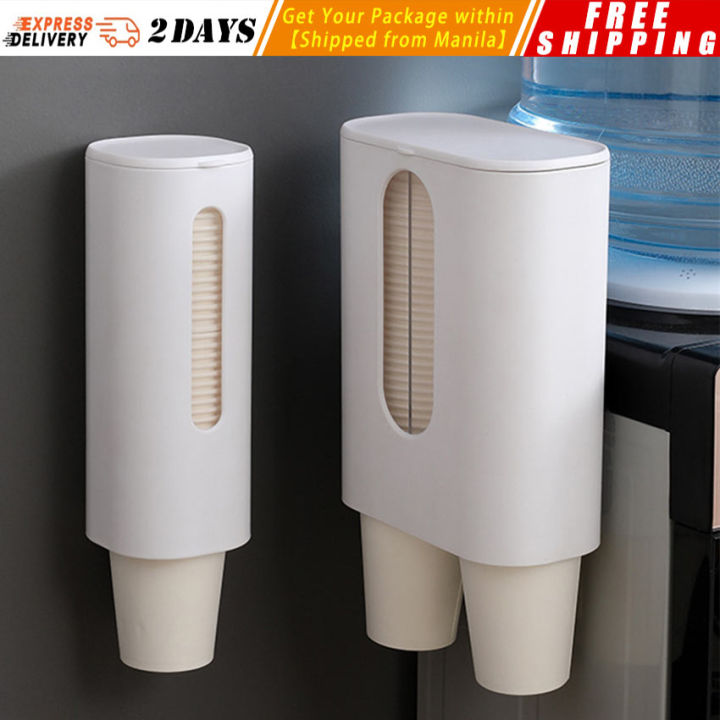 【White】Dispenser Automatically Drop Cup Remover Disposable Cup Plastic ...