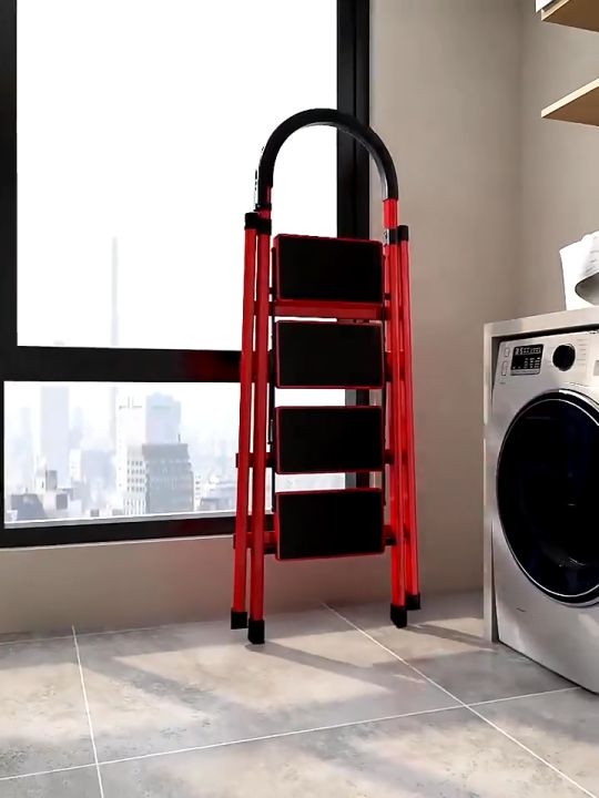 REAIM Tangga 3/4/5/6/7 Step Tangga Lipat Multifungsi Carbon Steel ...