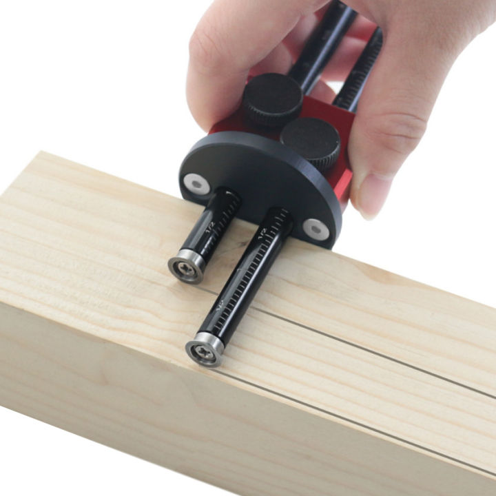Double Head Wheel Marking Gauge - Aluminum Alloy Parallel Line Drawing ...