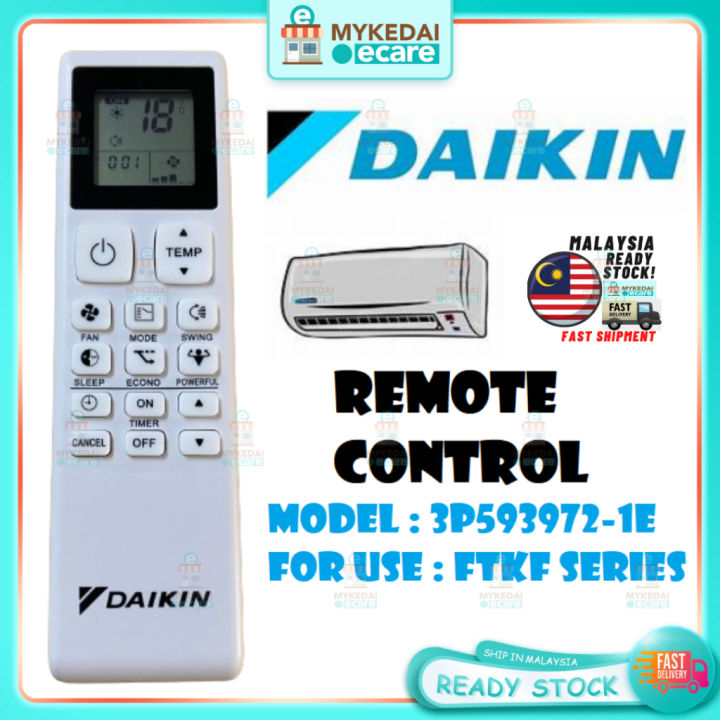 Daikin Aircond Remote Control Original Daikin FTKF-Series Inverter ...