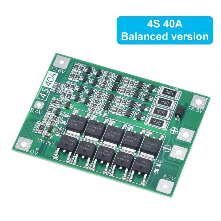 3/4/5S Bms Balance 10/15/20/25/30/40/60/100A 12/24V Li-ion Lithium ...