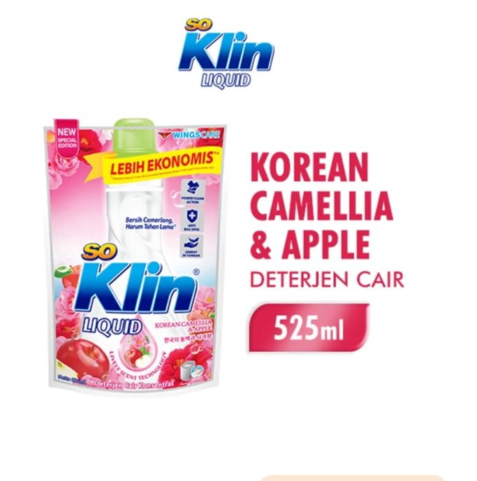 So klin liquid korean camelia 525ml/kemasan ekonomis/sabun cair so klin | Lazada Indonesia