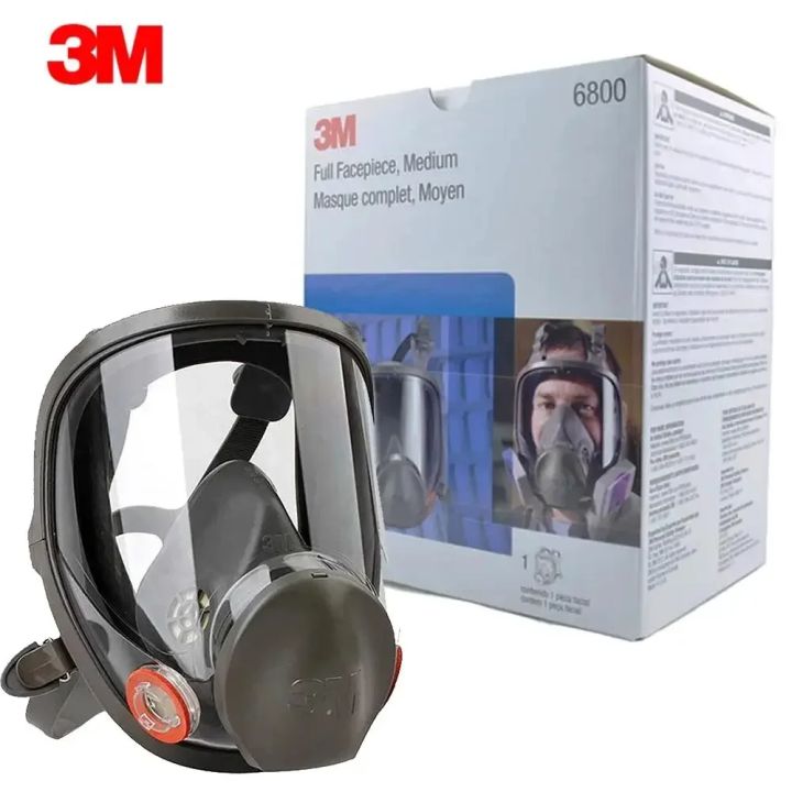 3M 6800 Painting Spraying Respirator Gas Mask Industry Chemcial Full ...