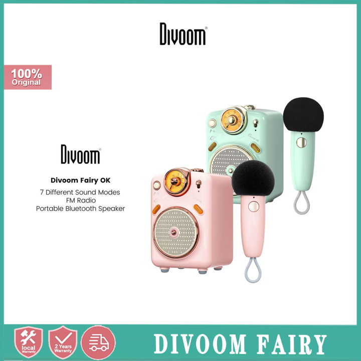 Divoom Fairy-OK portable Bluetooth speaker with microphone karaoke ...