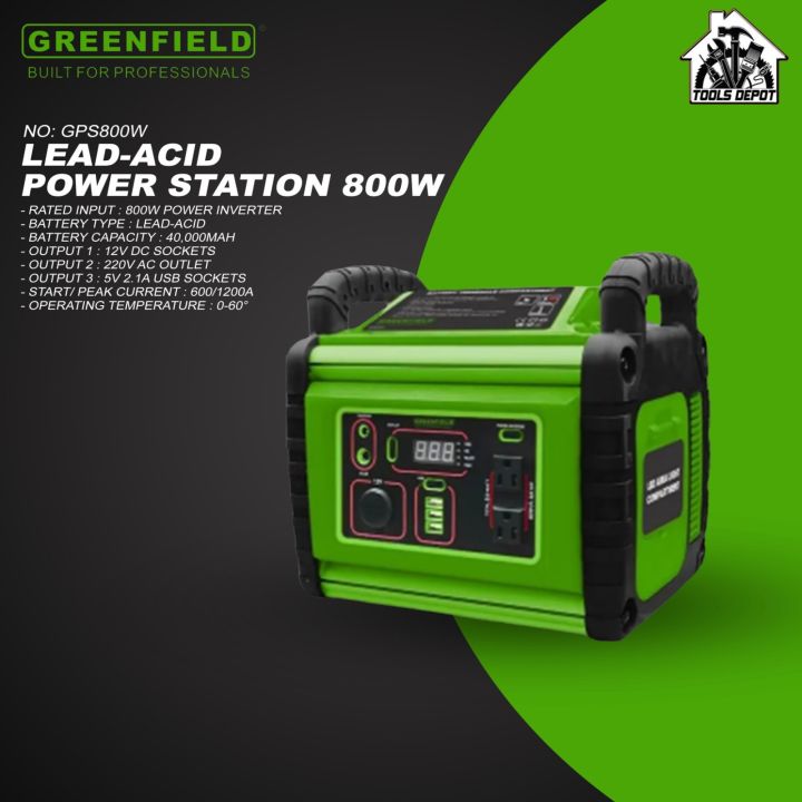 GREENFIELD POWERSTATION 800WATTS | Lazada PH