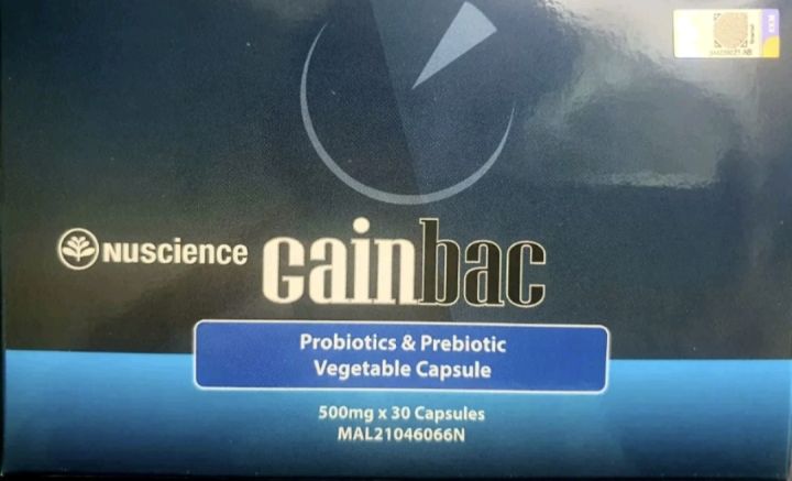 [NEW PACKING]Probiotic GainBac 500mg (Gainbac) 10B CFU 30s Capsule [Exp ...