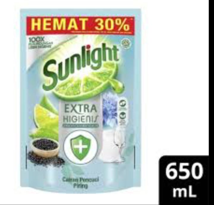 SUNLIGHT Biru 650ml Sabun Cuci Piring Extra Higenis Jeruk Nipis & Habbatussauda | Lazada Indonesia