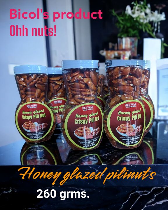 honey glazed pilinuts 260 grms pure pili with pure honey from bicol ...