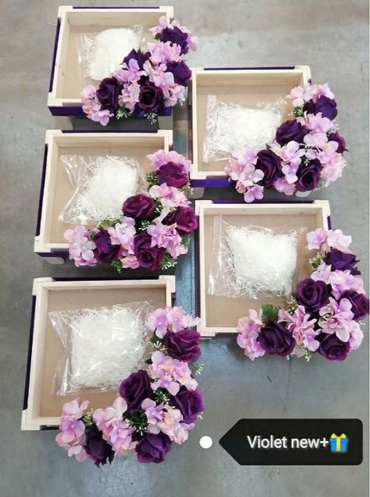 Dulang Hantaran Pallet Siap Gubah Bunga(5 dulang Rm155) free 🎁kertas ...