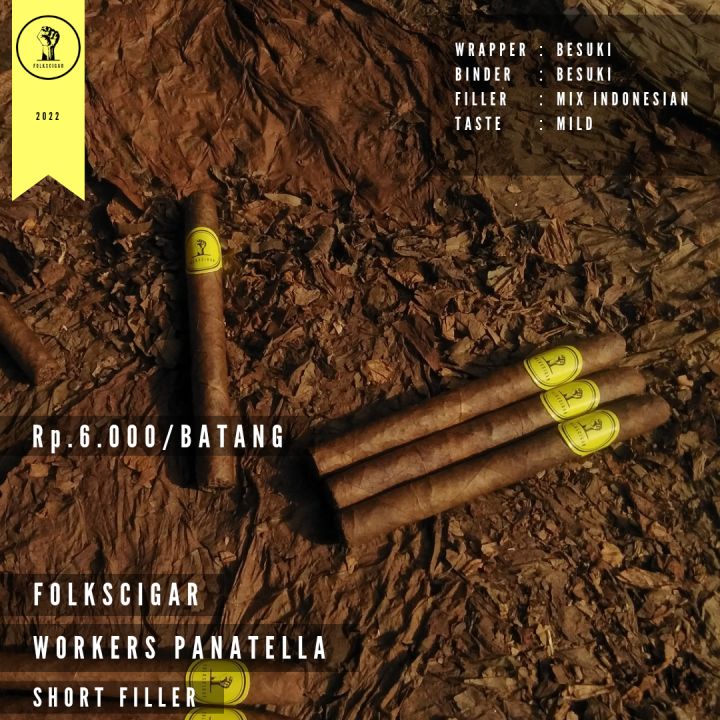 Folkscigar Workers Panatella 1 Pack 5 Batang | Lazada Indonesia