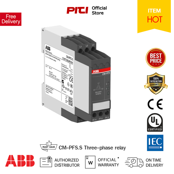 ABB CM-PFS.S Three-phase Sequence and Phase loss monitoring relay รีเลย์ตรวจวัดแรงดันกลับขั้วและ ...