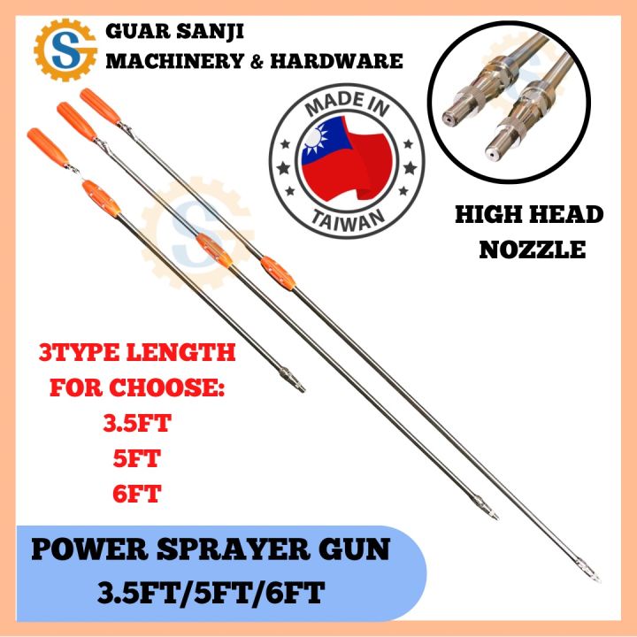 3.5FT 5FT 6FT STRAIGHT POWER SPRAYER GUN/BATANG PAM RACUN GUN WITH HIGH ...