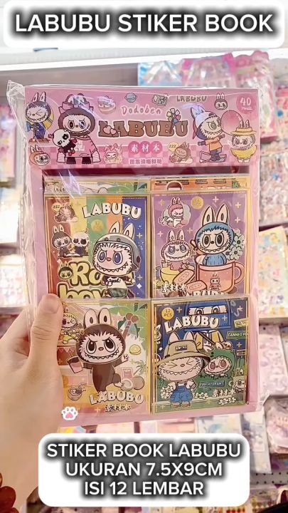 BUKU STIKER LUCU | STICKER BOOK | LABUBU | CAPYBARA | CAPIBALA | SANRIO ...