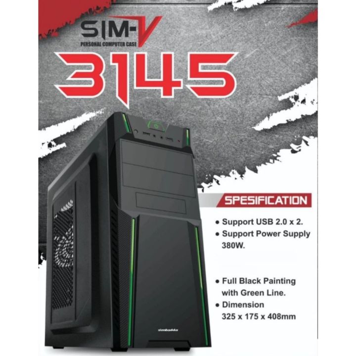 Casing PC / Casing CPU Simbadda Sim V 3145 + PSU 380W | Lazada Indonesia