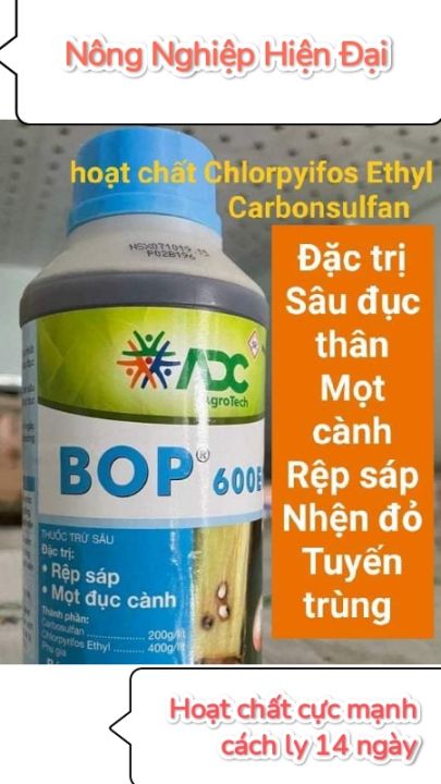 BOP 600EC ADC diệt rệp sáp diệt mọt đục cành diệt sâu đục thân cuốn lá ...