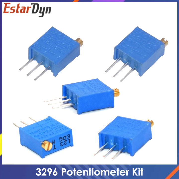 10PCS 3296 potentiometer Kit High Precision 3296W Variable Resistor ...
