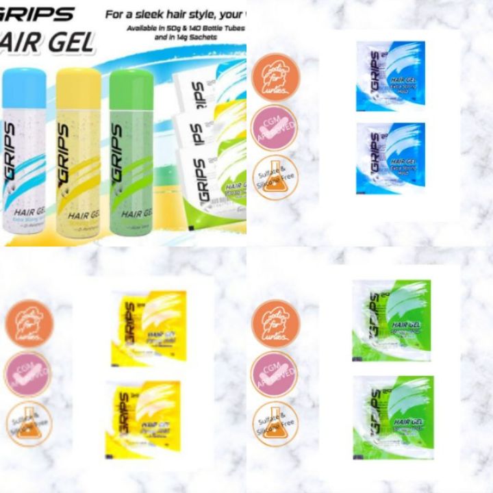 Grips Hair Gel Sachet One pack (12 sachets) | Lazada PH