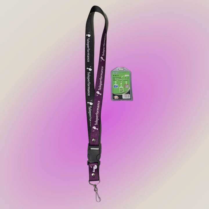 TELEPERFORMANCE LANYARD ID LACE BLACK/VIOLET | Lazada PH